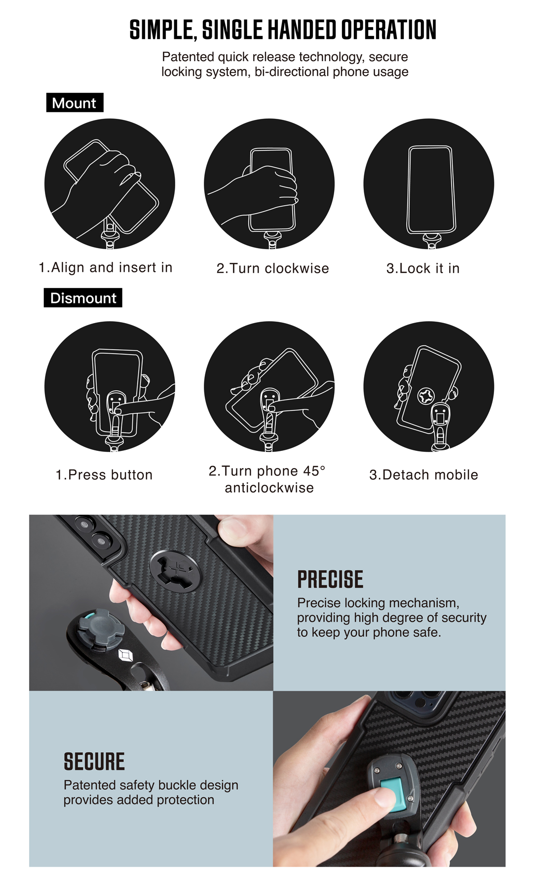 Small Tube Mount A+ mini - Intuitive-Cube